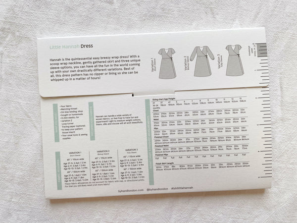 Little Hannah Dress - PDF sewing pattern – By Hand London